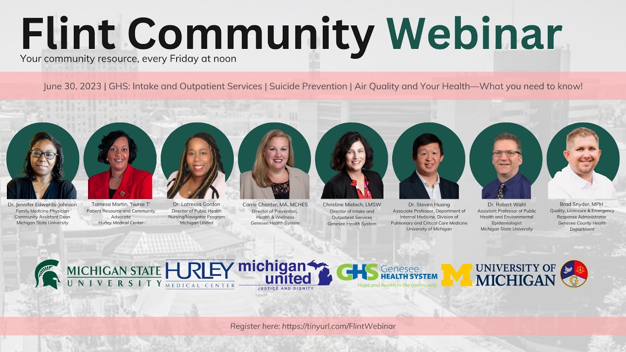 Flint Community Webinar: Webinar June 30, 2023 - YouTube