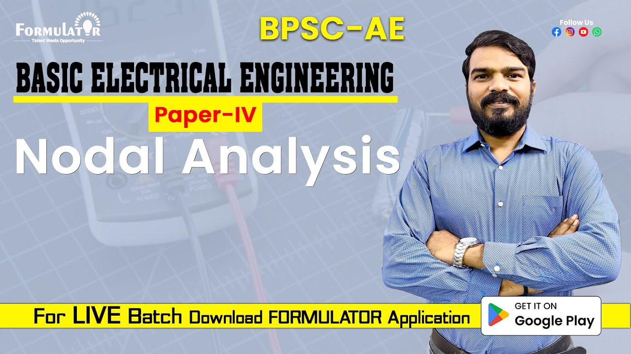 Day 06 Nodal Analysis Basic Electrical Engineering Paper Iv 5681