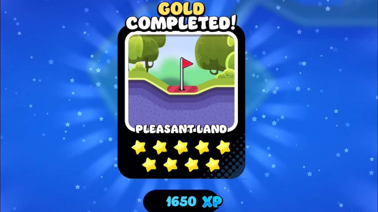 Super Flappy Golf - World 6 - Pleasant Land - All Gold Stars + Ghost ...
