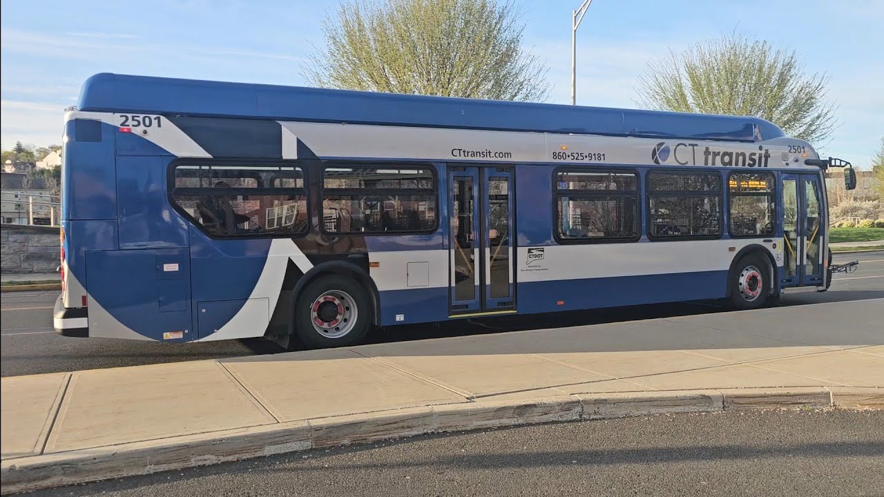 CT Transit Exclusive! 2025 New Flyer XDE40 (New Gen Hybrid Bus) #2501 ...