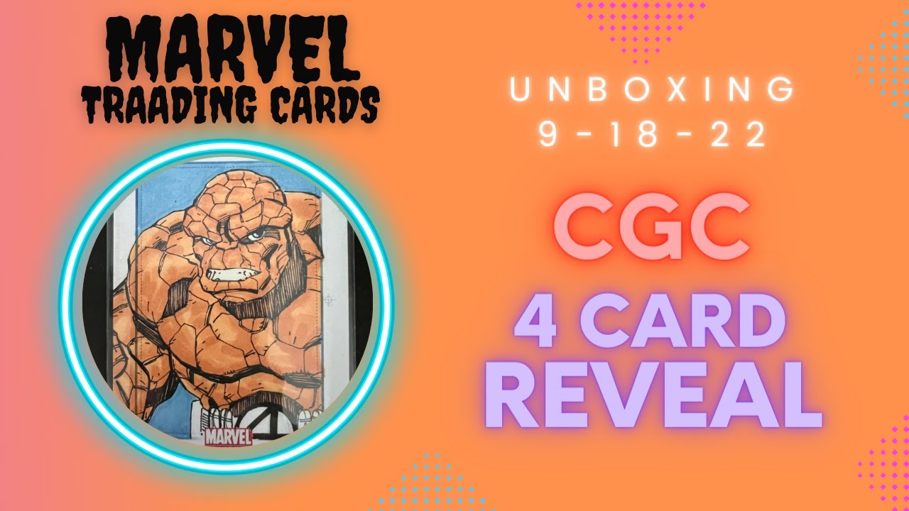 CGC Marvel Trading Cards Submission with Subgrades.... 1st time ...