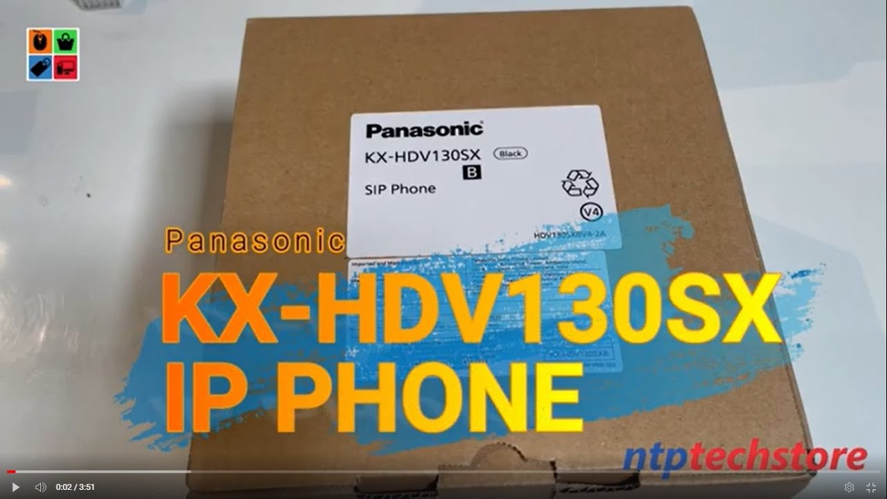 Panasonic IP Phone KX-HDV130SX | Pansanic VOIP Phone | NTP Tech Store ...