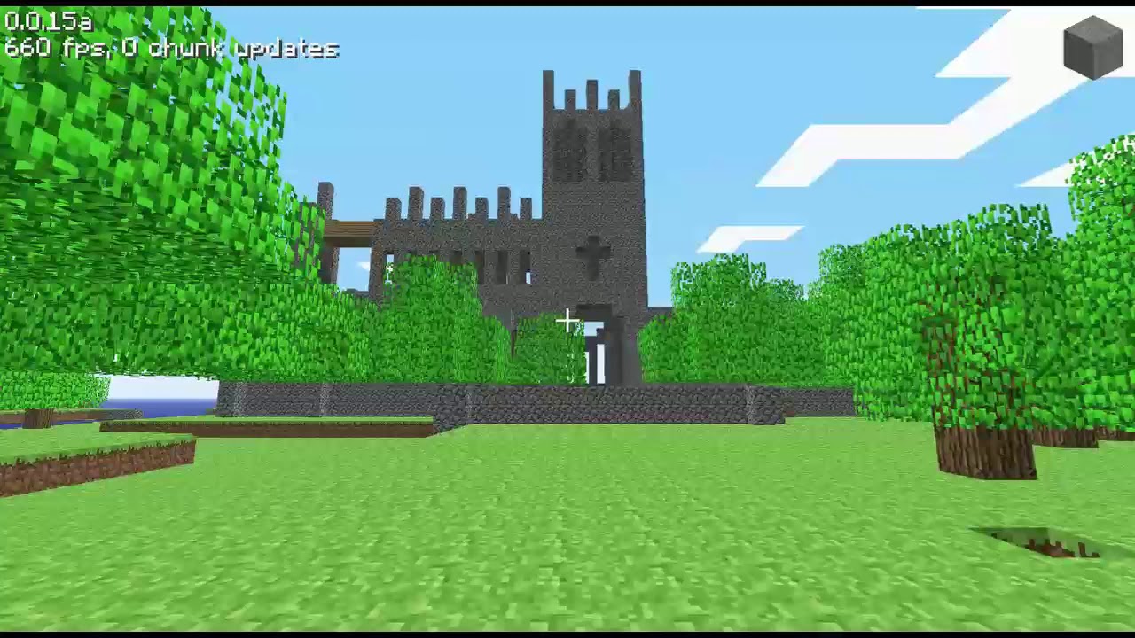 Trying out Minecraft 0.0.15a - YouTube