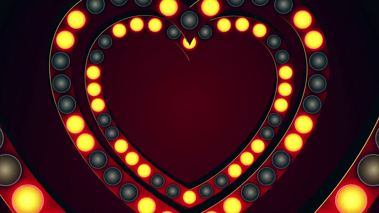 4K MOVING HEART SHAPE WITH BLINKING LED LIGHTS MOTION ANIMATED ...