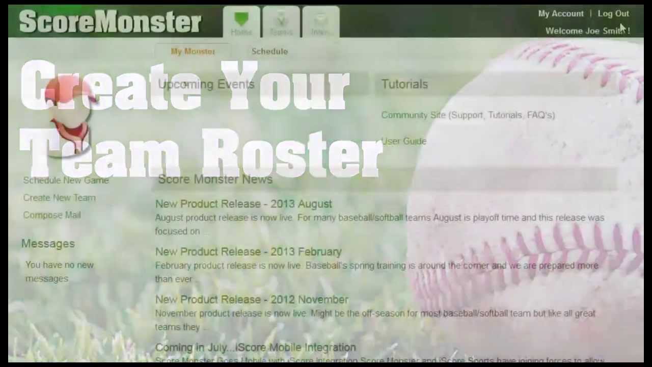 Create Your Team Roster - YouTube