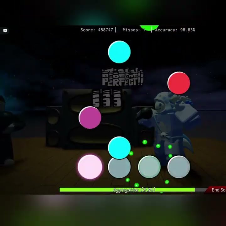 I GOT ONLY 1 MISS ON AGGREGATION (BASICALLY FNF #roblox #youtube #shorts - YouTube