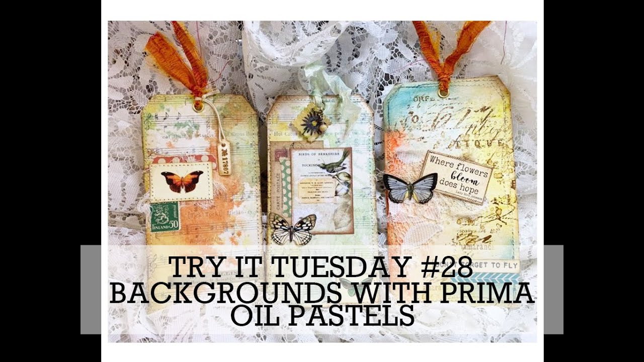 TRY IT TUESDAY #28 Backgrounds with Prima Oil Pastels - YouTube