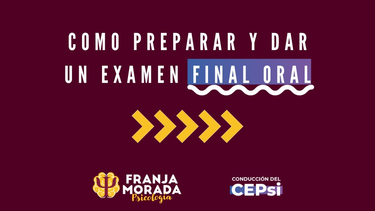 Como Prepara y Dar un Examen Oral Final - YouTube
