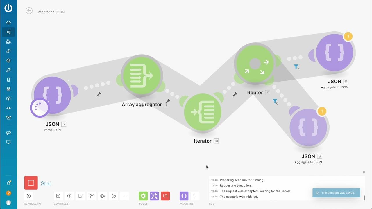How To Use Array Aggregator And Iterator In Integromat Youtube