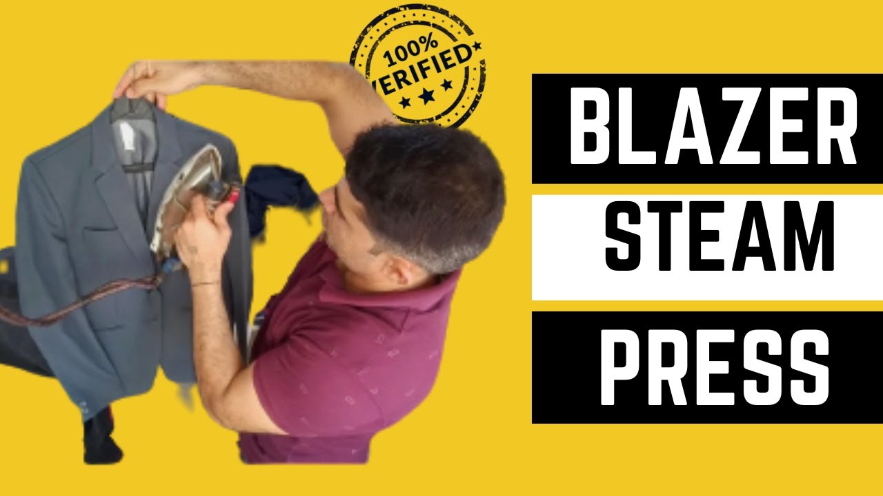 How To Steam Press BLAZER, HOW TO Steam Press Coat, #coatpress #laundry ...