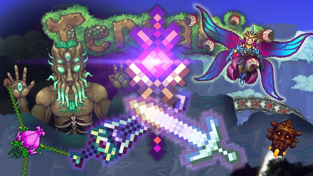 EVERY Mastermode Boss vs OP Summoner | Terraria 1.4.4 - YouTube