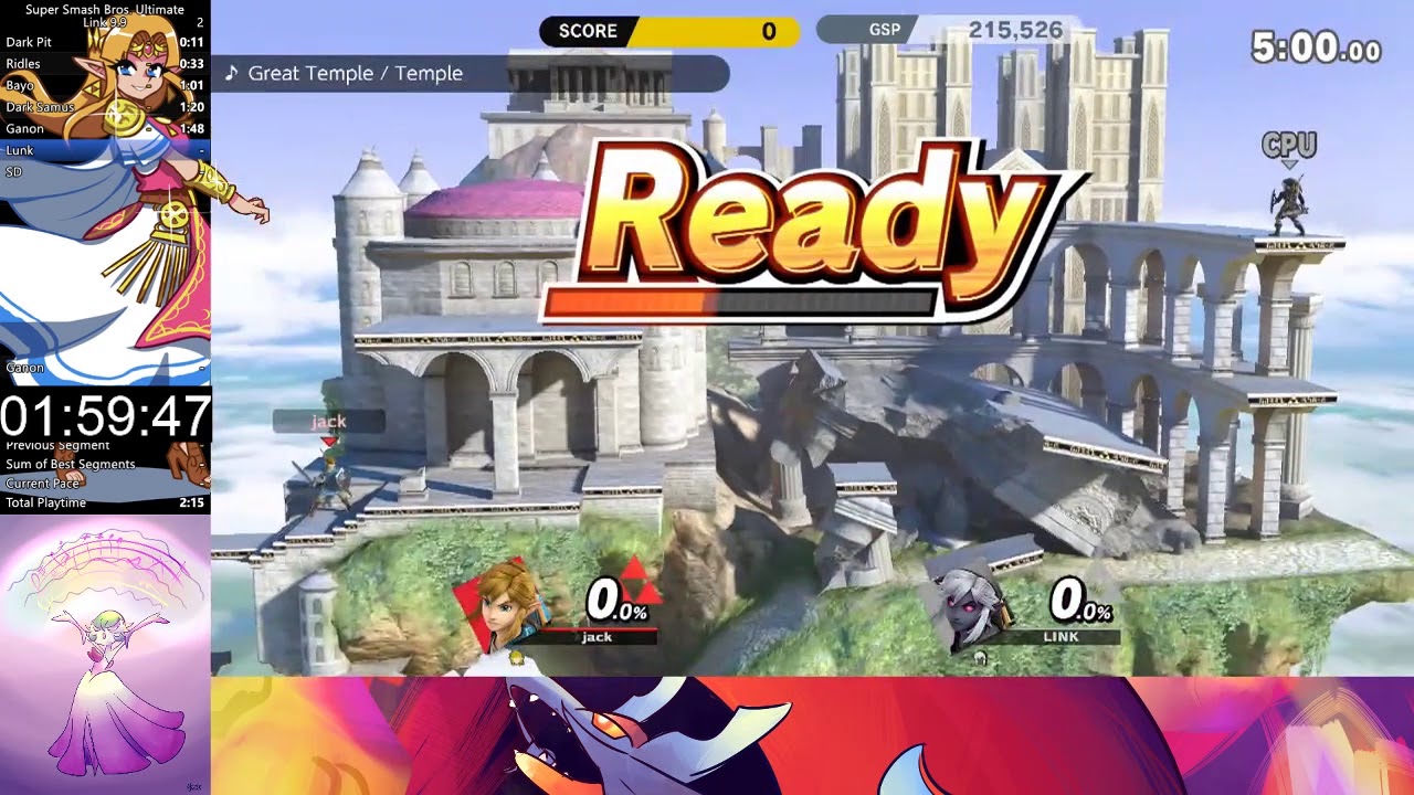 SSBU Classic Mode Speed Run - Link 9.9 in 3m 42s - YouTube