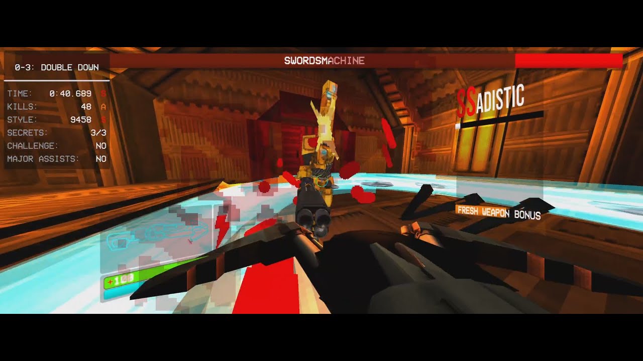 ULTRAKILL | 0-3 Double Down (Violent) | P% 0:54.873 - YouTube