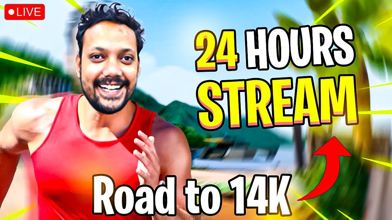 24 HOUR STREAM PART 1 | ROAD to 14K SUBS - YouTube