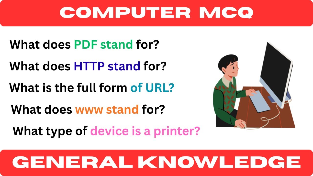 Computer Basics MCQ | Computer General Knowledge Quiz for Competitive ...