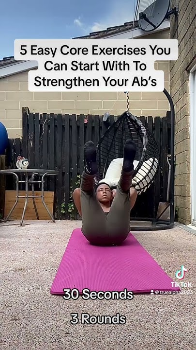 5 Easy Core Exercises Anyone Can Start With #coreworkout #6packsabs ...