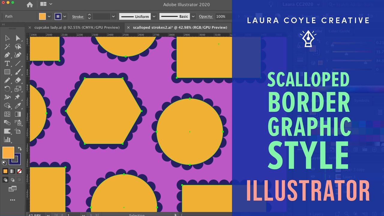 Illustrator Tutuorial: Scalloped Border Graphic Style - YouTube illustrator-tutuorial-scalloped-border-graphic-style-youtube