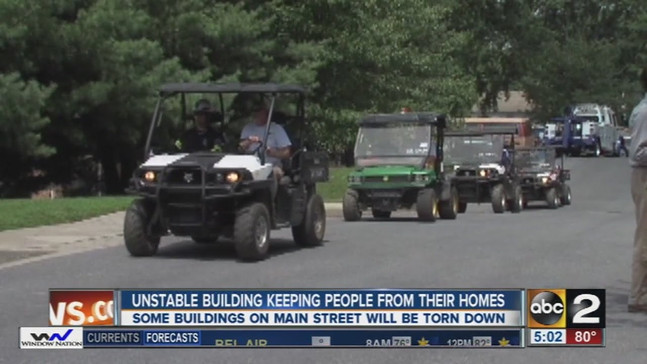 Unstable buildings halt Ellicott City recovery - YouTube