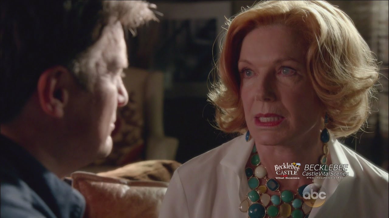 Castle 7x22 " Dead From New York" Castle and Martha Mother Son Scene ...