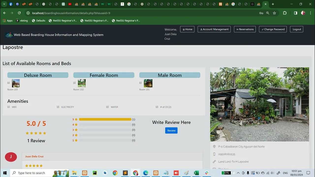 Web Based Boarding House Reservation System In PHP with Mapping - YouTube