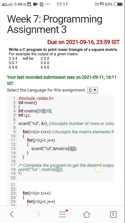 programming assignment 3 week 7 answer concepts #short #nptel #week #pps #problemsolving - YouTube