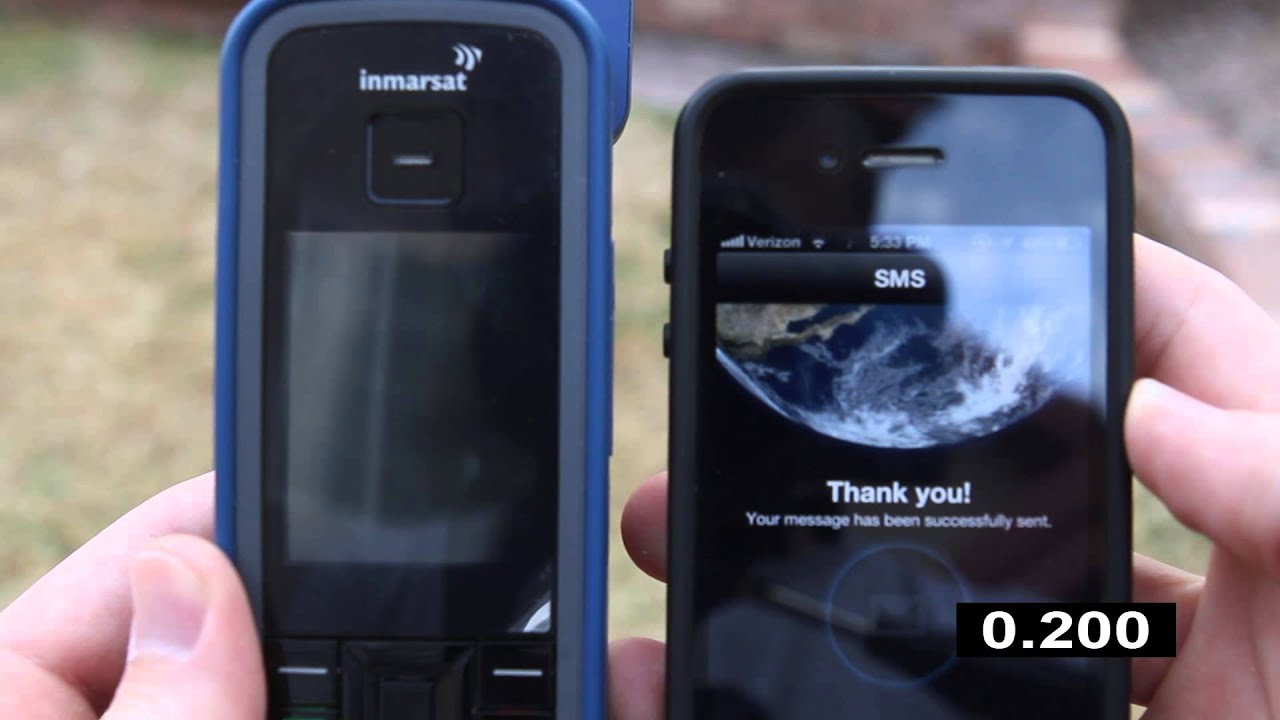 IsatPhone Pro SMS Receiving Time Test - YouTube