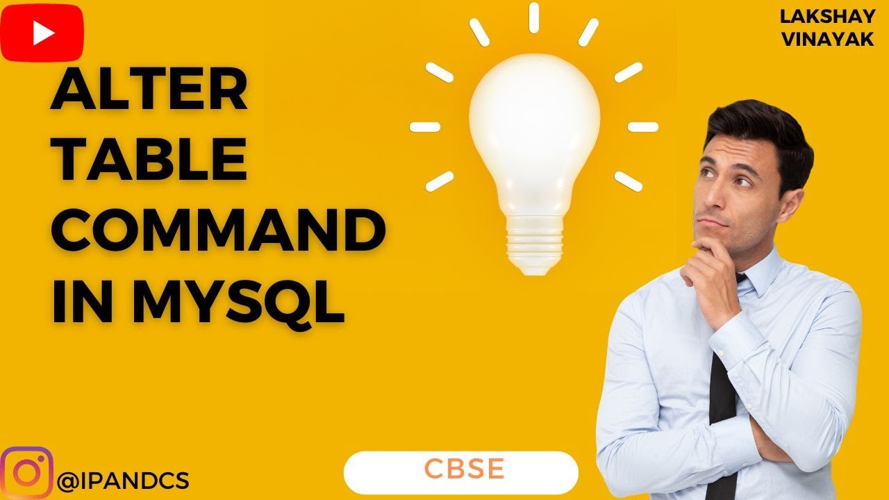 Alter Table Command In Mysql Ddl Class 12 Ip Cs Computer