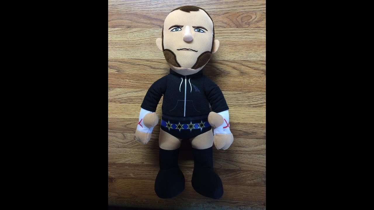 Reviewing CM Punk WWE Bleacher Creature Plush Toy - YouTube