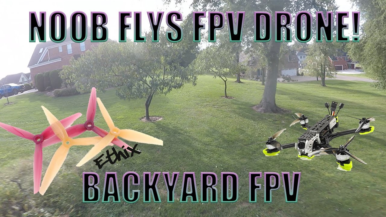 NOOB TRIES FPV DRONE! - YouTube