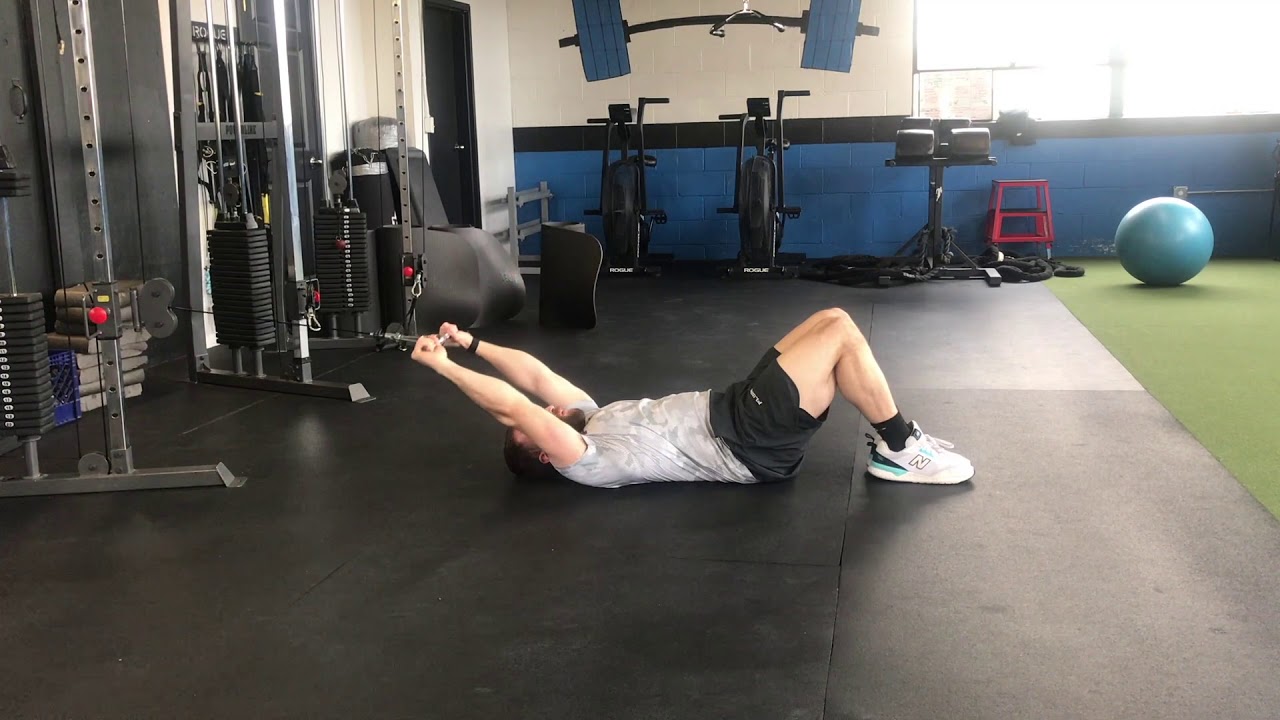 Hook Lying Cable Pull Over - YouTube