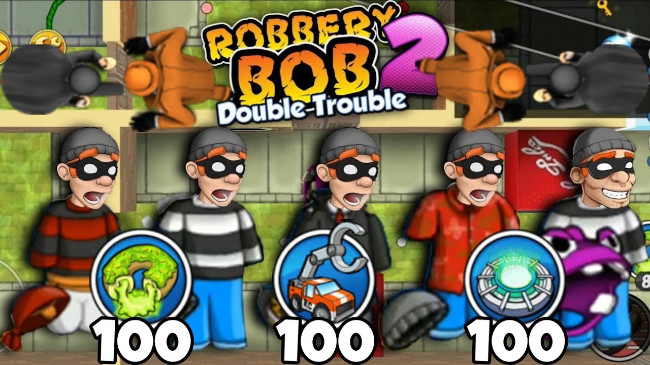 Robbery Bob 2 - All Costumes Funny Gameplay Part 400 - YouTube