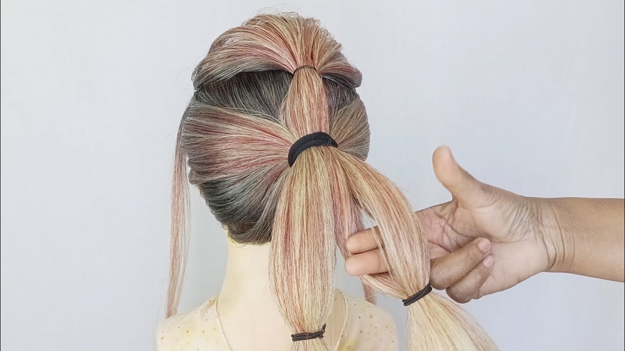 Messy Bun Hairstyle for Wedding | Bun Hairstyle for Long Hair ...