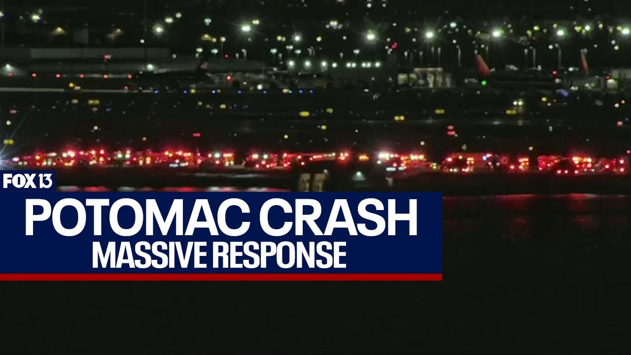 Potomac plane crash: Reagan National Airport response - YouTube