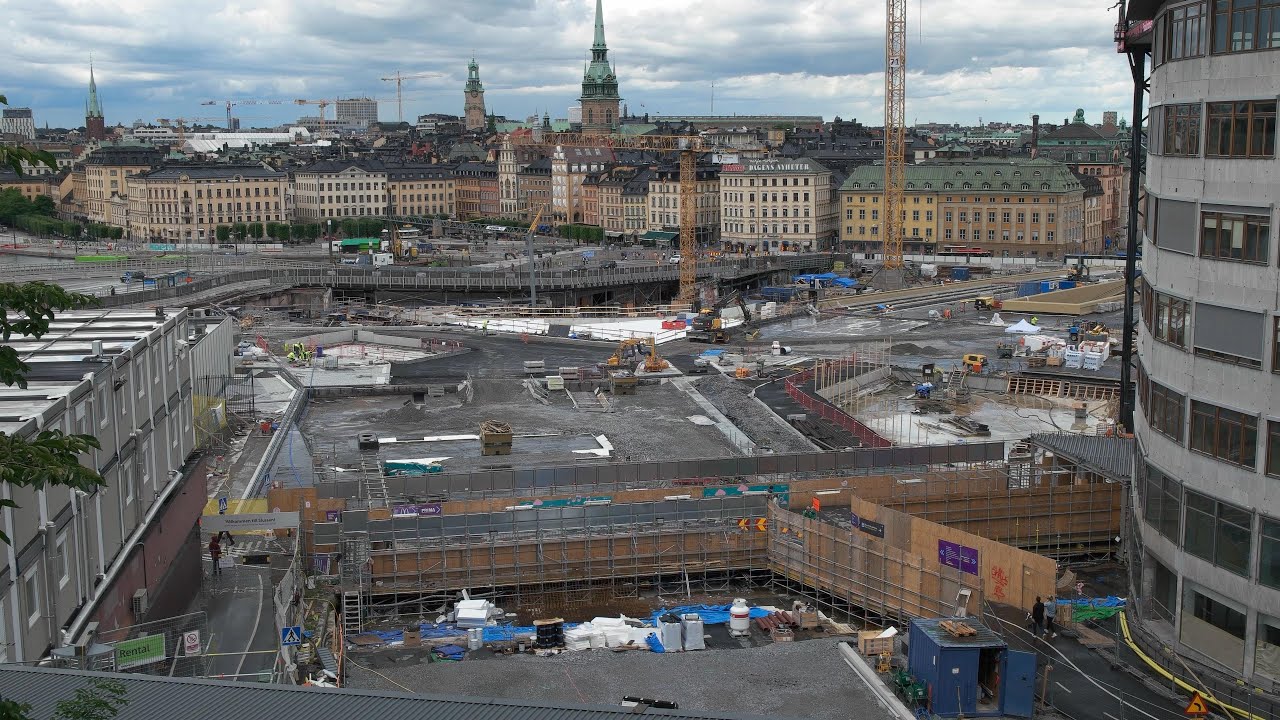 Stockholm Slussen Project July 2020 UHD 4K - YouTube