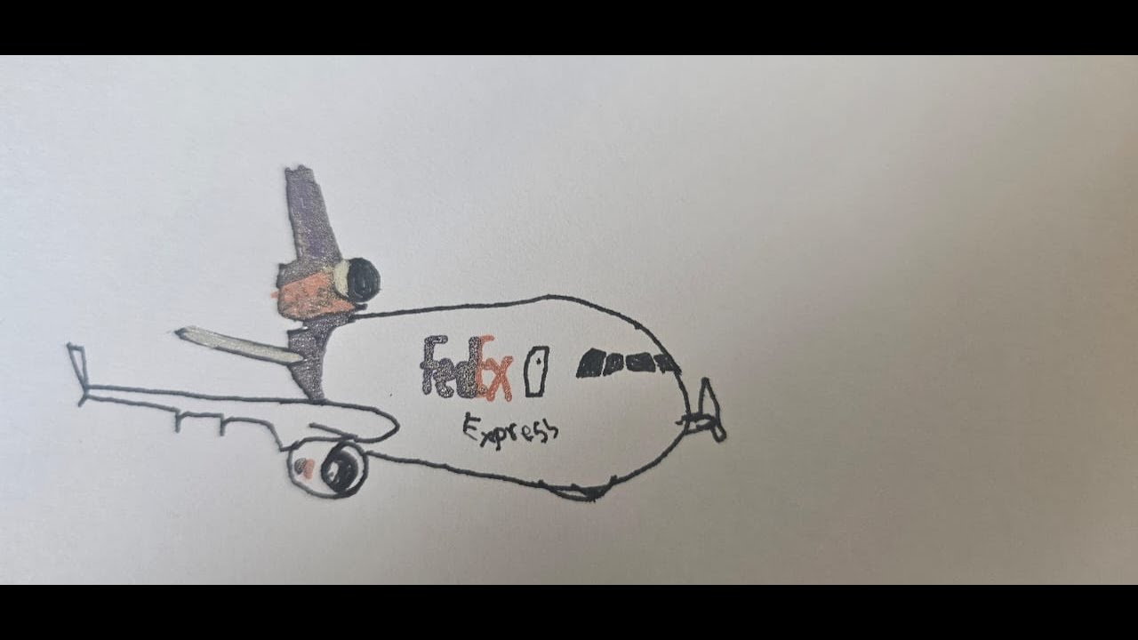HOW to draw FedEx md11(free social credits) - YouTube