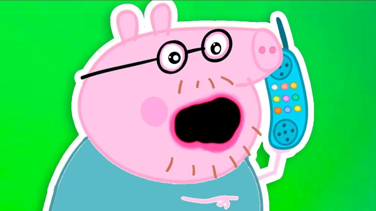 DADDY PIG LOVES TALKING ON THE PHONE - YouTube
