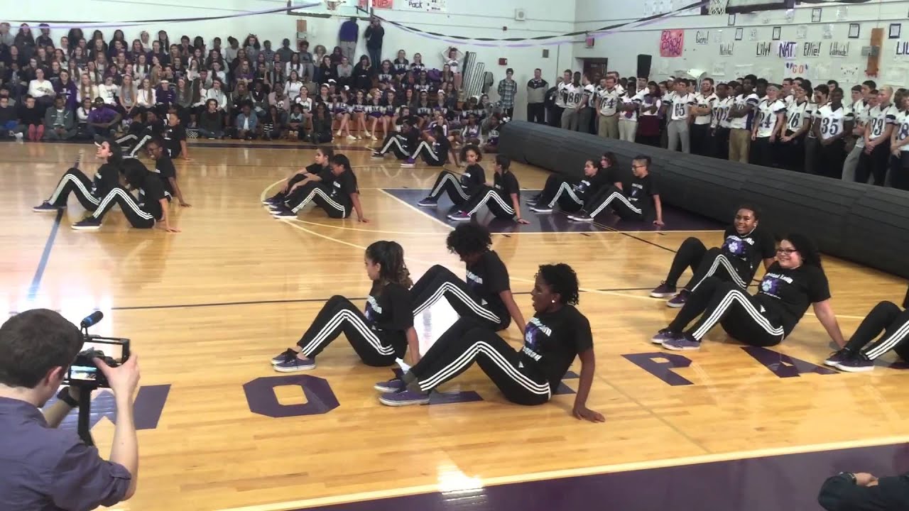 BLS Step Squad Pep Rally 2015-2016 - YouTube