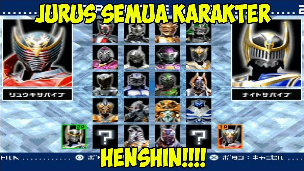 Ultimate Semua Karakter Kamen Rider Ryuki Ps1 - HENSHIN!!! - YouTube