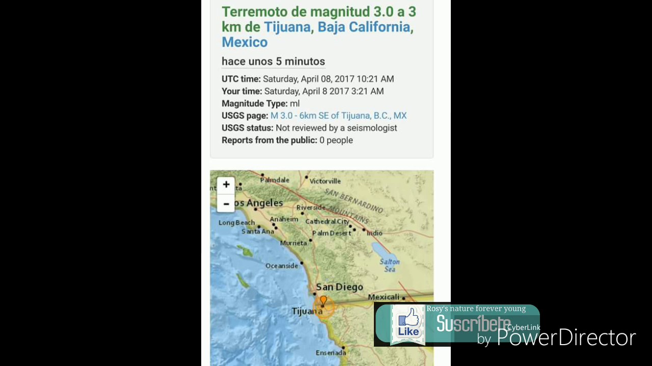 Terremotos de 2.1 y 3 grados sacuden Tijuana esta madrugada /8 abril ...