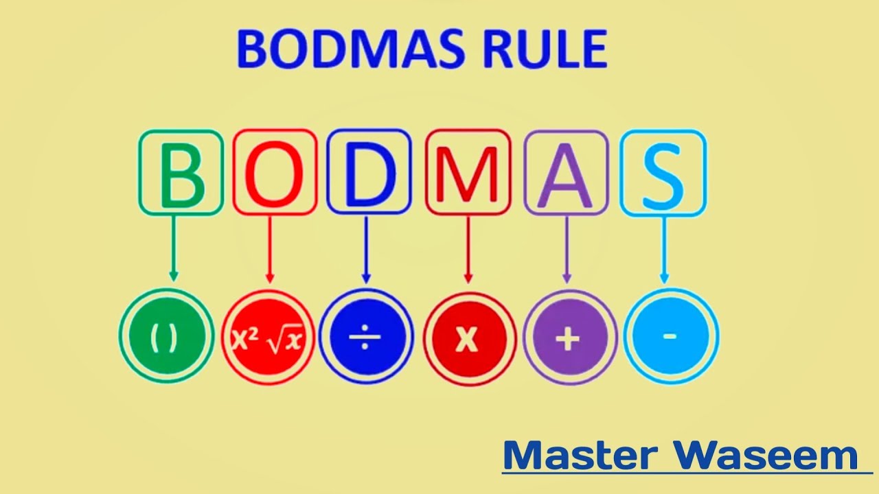 What means that BODMAS Rules ! || Cay You explain that! - YouTube