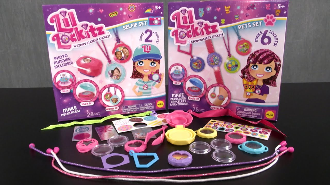 Lil Lockitz Sweets Set, Pets Set & Selfie Set from Alex - YouTube