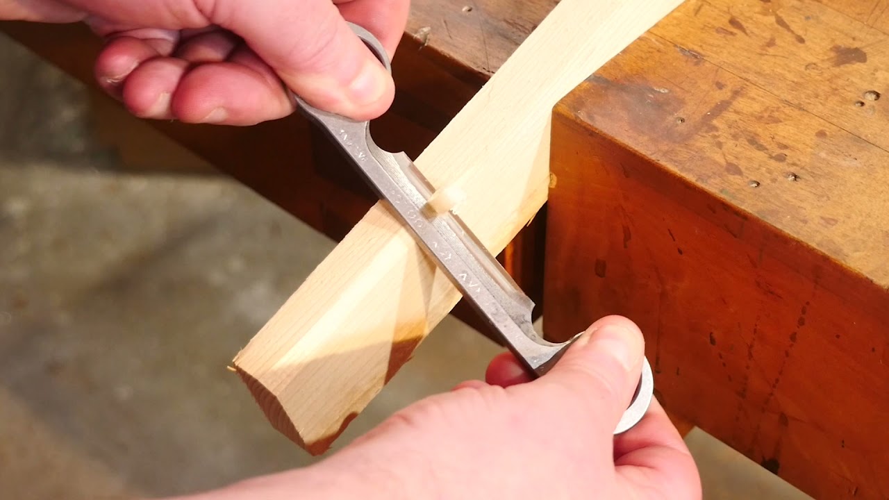 Using The Gramercy Tools Spoonmaker's Drawknife - YouTube