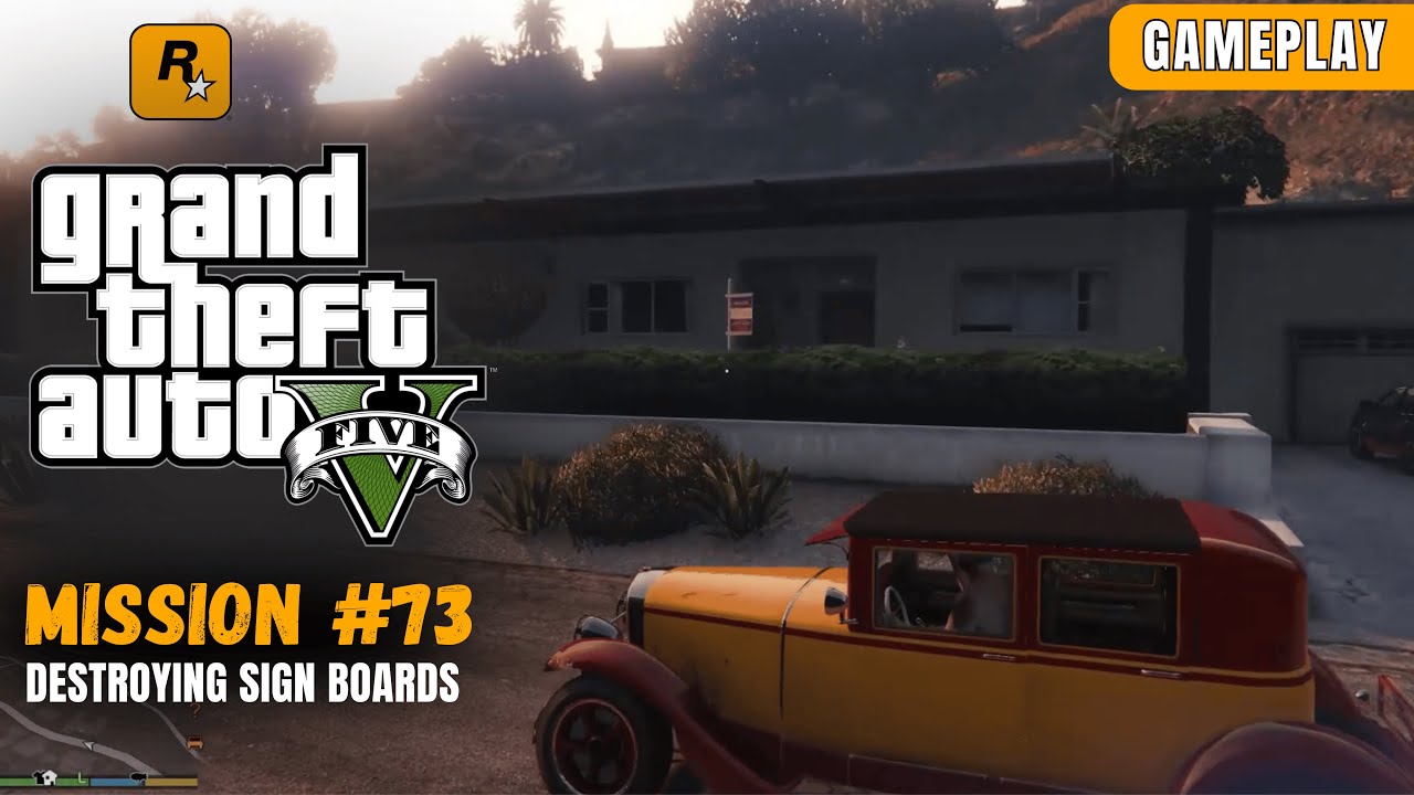 GTA 5 Mission 73: Sign Boards – Speed Run Through Vinewood Stunt Chaos ...