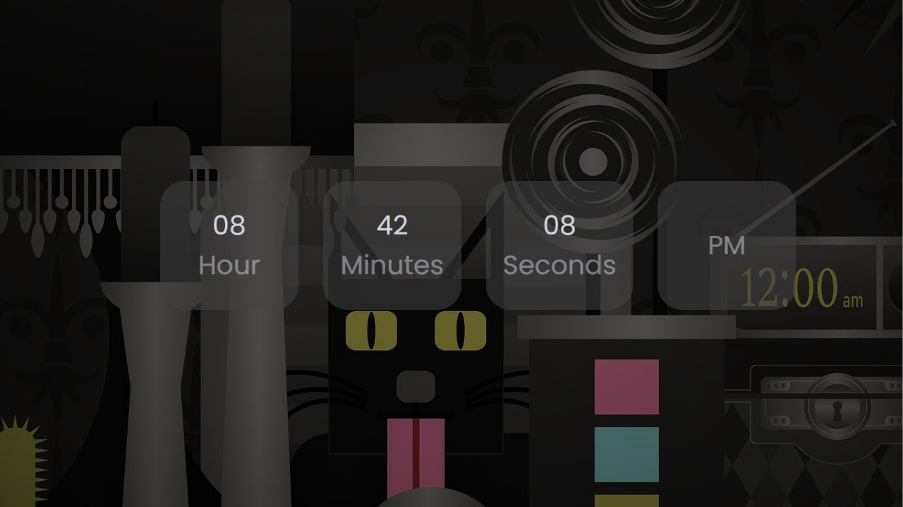 Awesome Gradient Digital Clock using HTML,CSS and JavaScript - YouTube