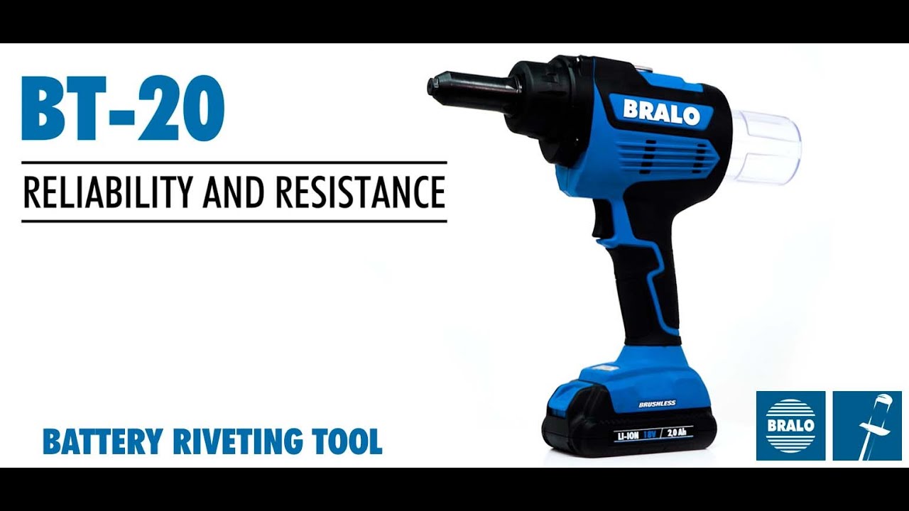 Battery riveting tool BT 20 - BRALO - YouTube