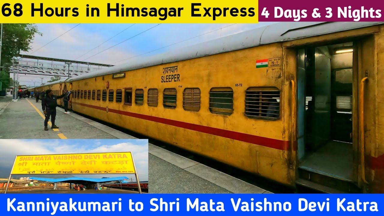 Finally Reached Kashmir | Himsagar Express | Kanniyakumari to Shri Mata ...