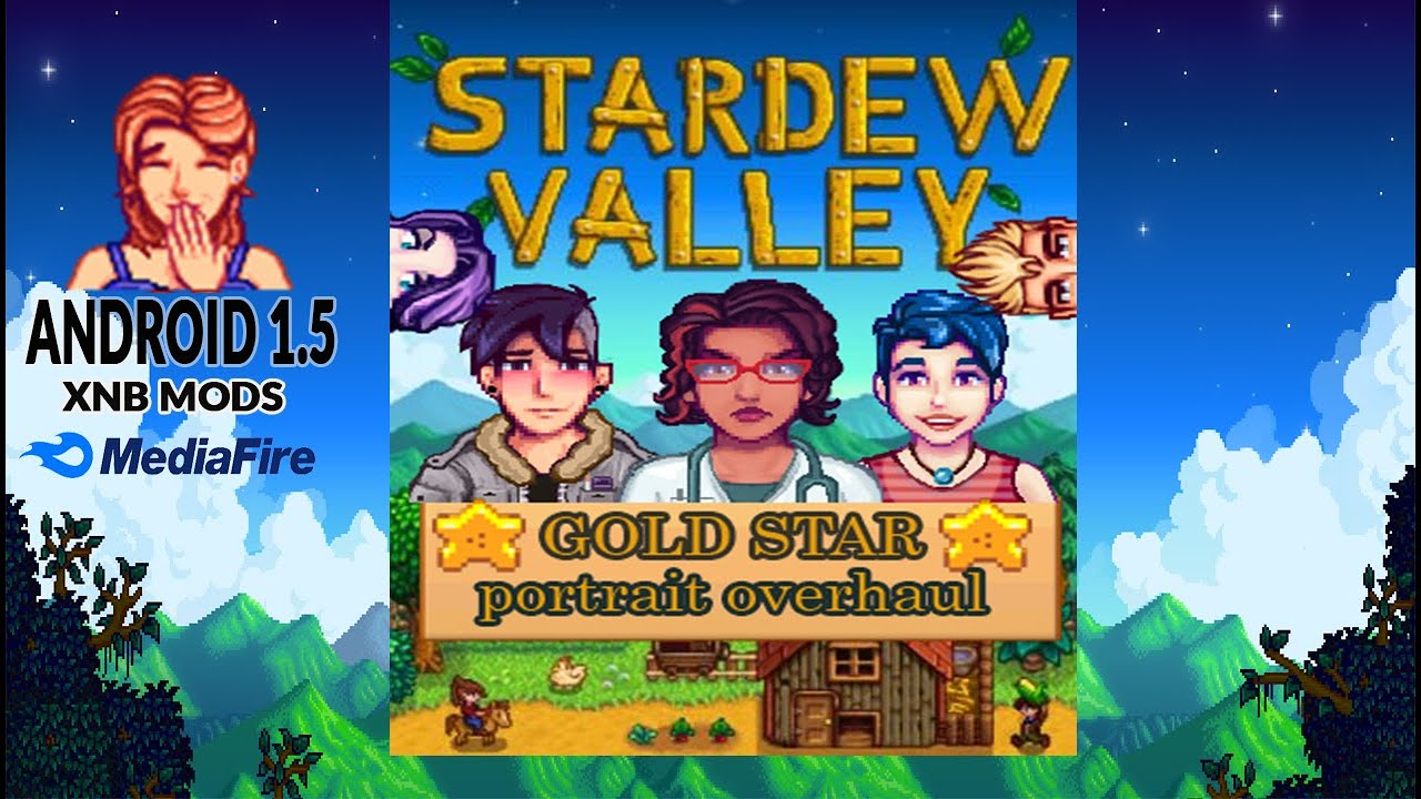 Gold Star Portrait Overhaul || Stardew Valley Update 1.5 Mobile - YouTube