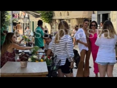 Hande Erçel Alaçatı sokaklarında böyle görüntülendi