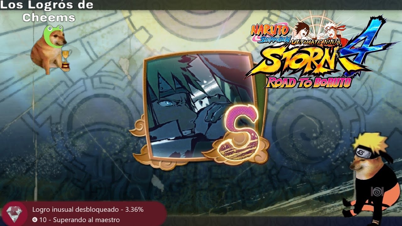 💛Naruto Shippuden STORM 4/Logró/Superando al maestro/Explicado por ...