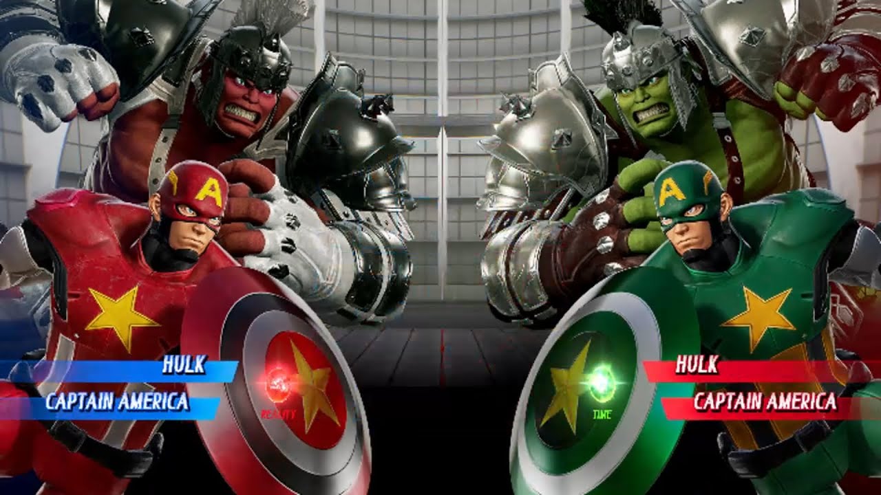 Gladiator Hulk & Captain America Vs Gladiator Hulk & Captain America ...